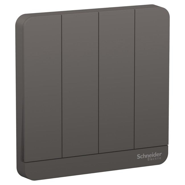 AvatarOn 4 switches 16AX 250V 1 way Dark Grey in Dubai AvatarOn 4 switches 16AX 250V 1 way Dark Grey in Dubai